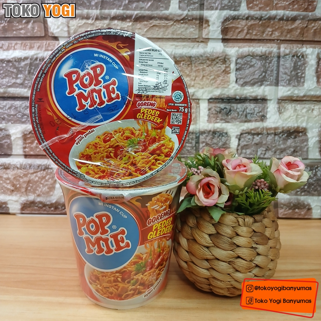 Jual POP MIE GORENG PEDAS GLEDEK 75g | Shopee Indonesia