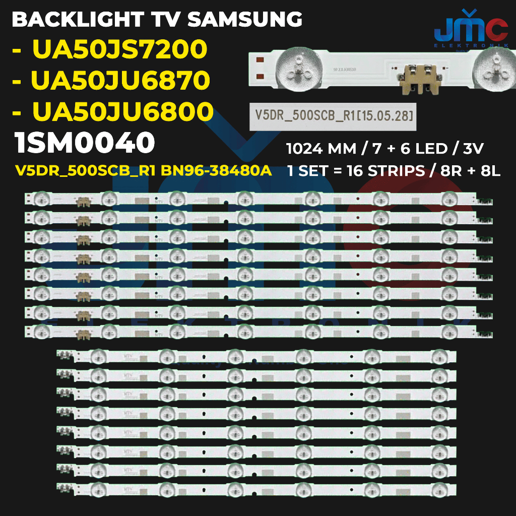 Jual Backlight TV SAMSUNG 50 Inch UA50JS7200 UA50JU6800 UA50JU6870 | Shopee Indonesia