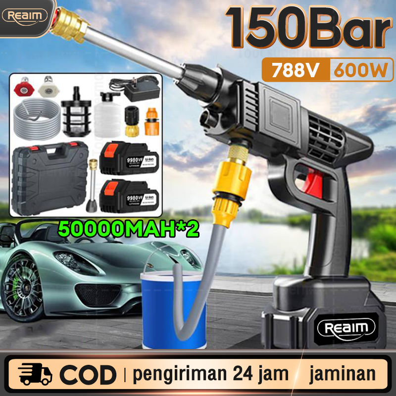 Jual Reaim 788V 150Bar Alat Cuci Mobil dan motor Cuci Staem Ac Mobil ...