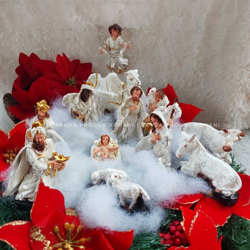 Jual Patung Set Natal 13cm/Patung Natal/Nativity Set/Kado Natal/Hadiah ...