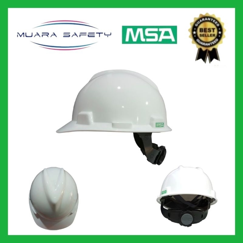 Jual Helm Safety / Safety Helmet Proyek MSA V-GARD + FASTRACK ORIGINAL ...