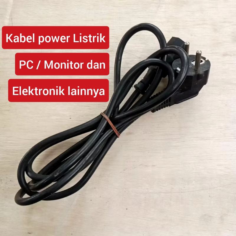 Jual Kabel Power Komputer Original - Kabel Power PC / MONITOR Ori Buildup | Shopee Indonesia