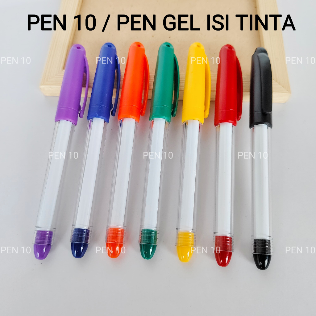 Jual Pen 10 / Pen Gel Isi Tinta / Pen Promosi Active Insert Paper ...