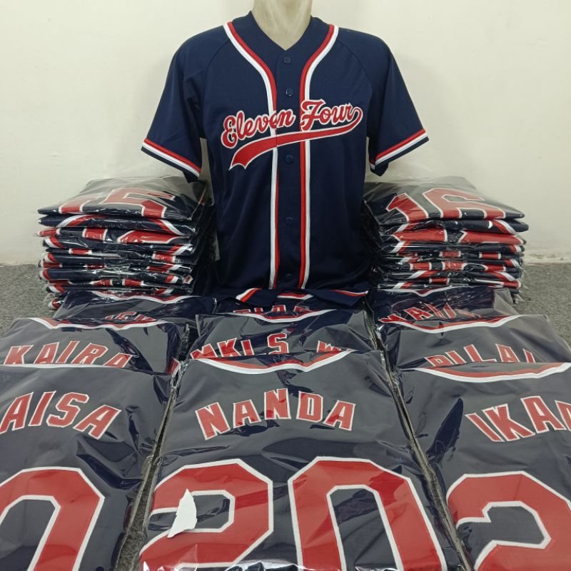Jual jersey baseball custom satuan atau banyak untuk keluarga , group ...