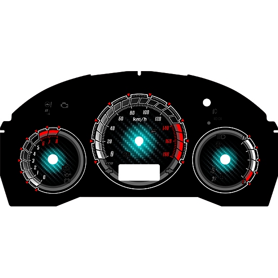 Jual Custom Speedometer Mobil Mobilio/Brio Dark Carbon Series | Shopee ...