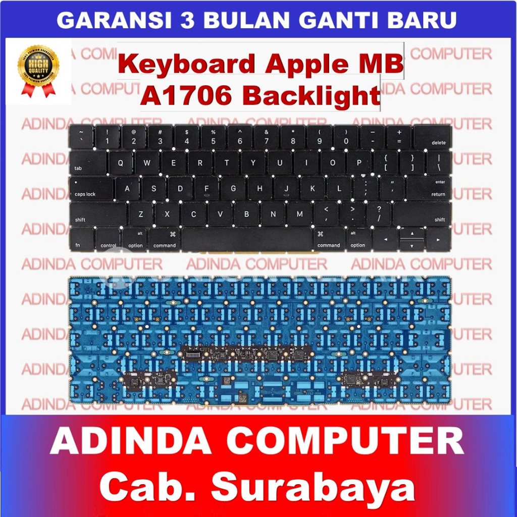 Jual Keyboard Apple Macbook Pro 13 A1707 A1706 (2016-2017) | Shopee ...