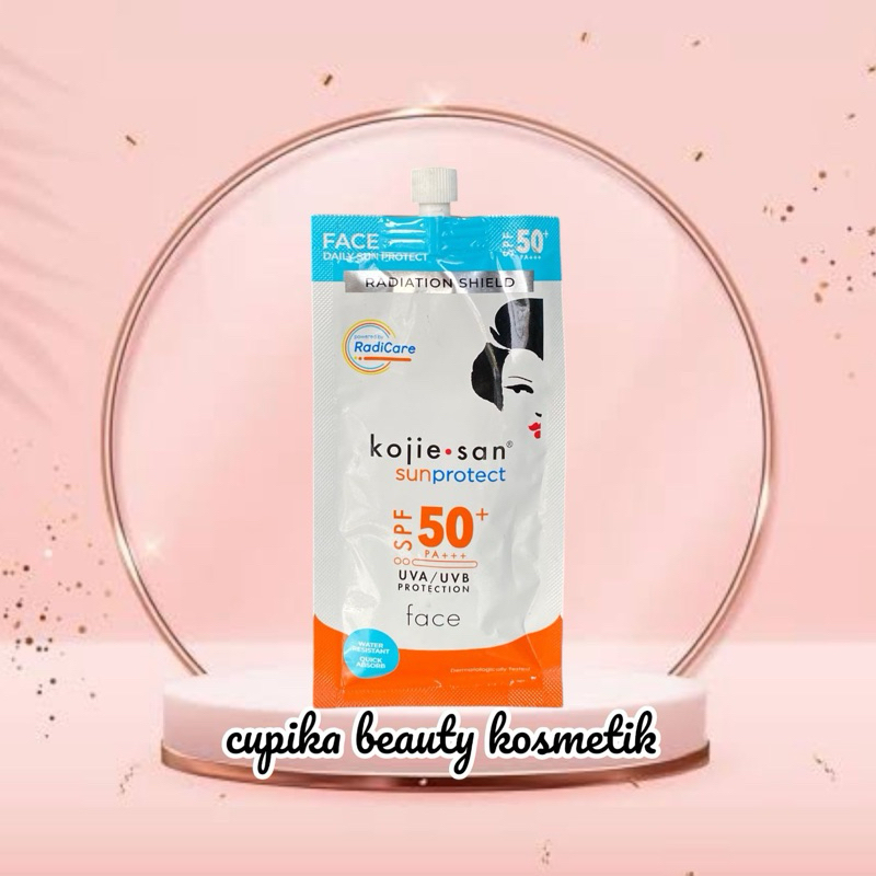 Jual ua,cx - KOJIE SAN SUN PROTECT SUNSCREEN SPF 50 Pa ++++ SACHET 7,5 ML | Shopee Indonesia