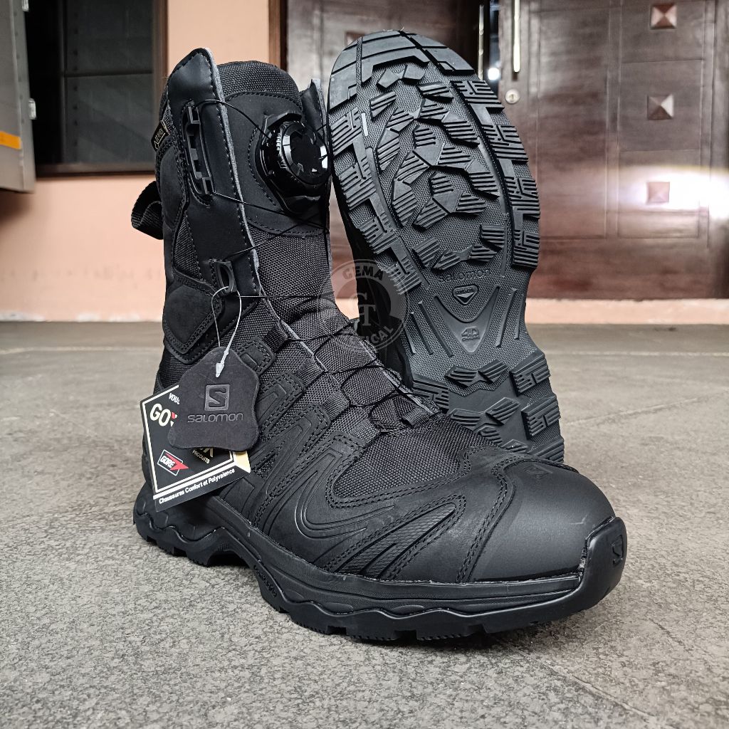 Jual Sepatu Salomon Hitam Tali Putar / Sepatu Tactical Salomon 8 Swivel ...
