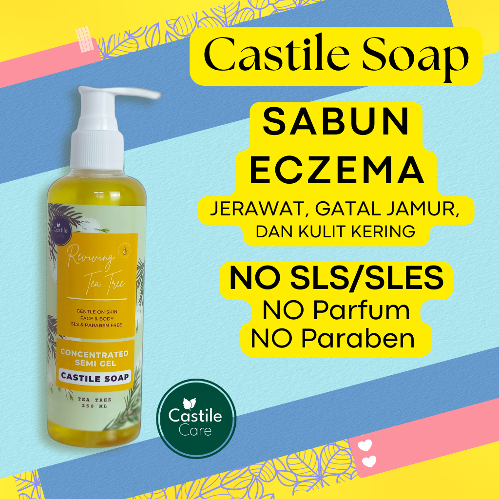 Jual Castile Care Tea Tree Baru pure castile soap sabun mandi cair ...