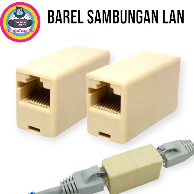 Jual Barel Sambungan Kabel Lan sambungan konektor RJ45 | Shopee Indonesia