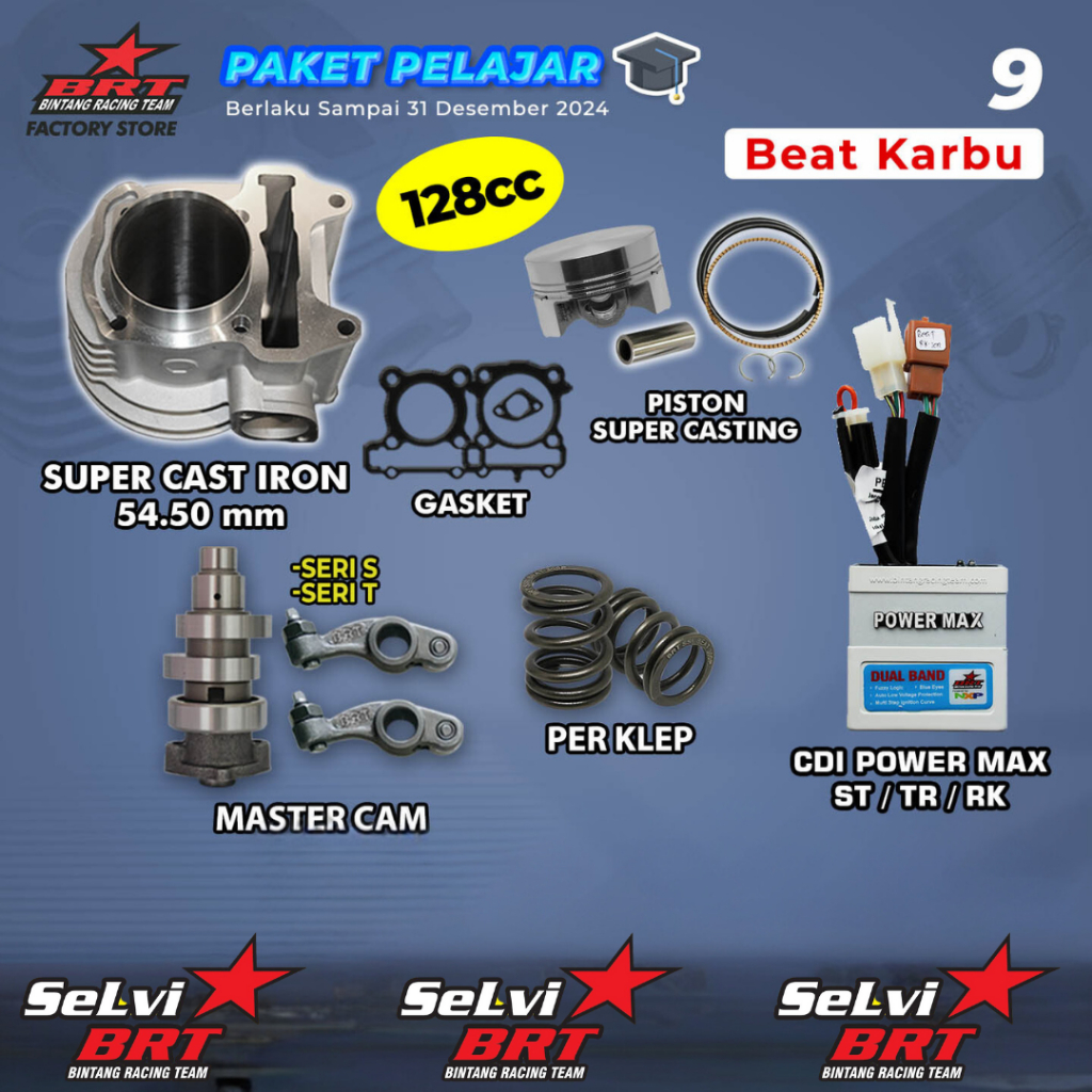 Jual PAKET TOURING BRT BEAT SCOOPY SPACY KARBU BRT BLOCK CAST IRON ...
