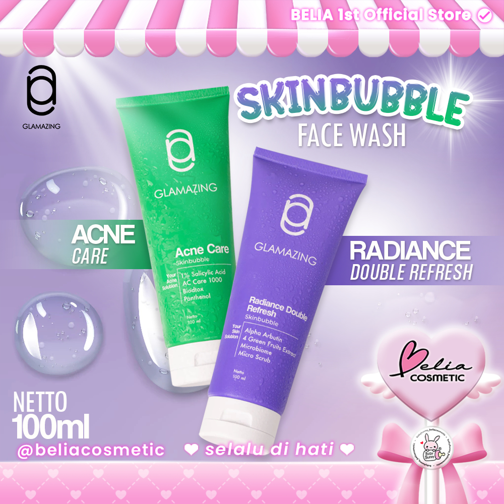 Jual GLAMAZING Acne Care SkinBubble | Radiance Double Refresh ...