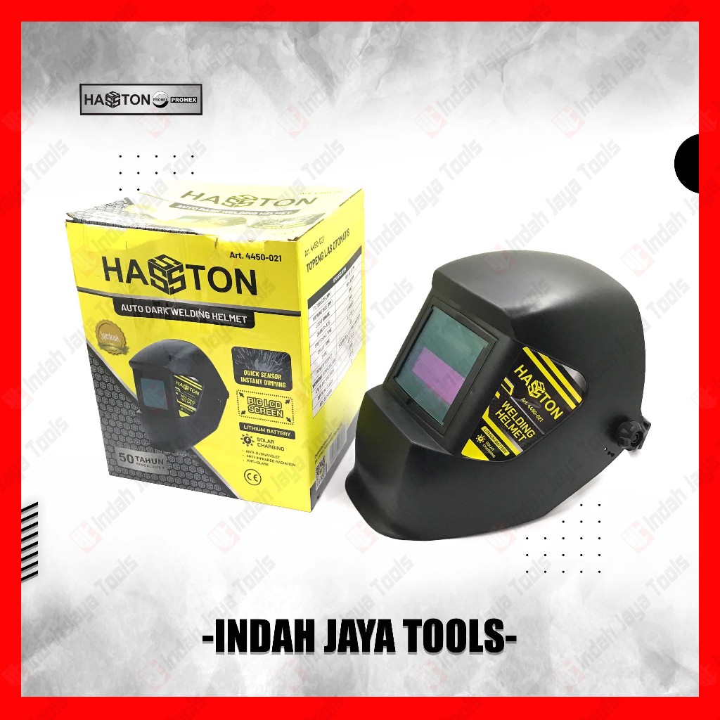Jual HASSTON 4450-021 Helm Las Otomatis Auto Darkening Helmet Welding ...