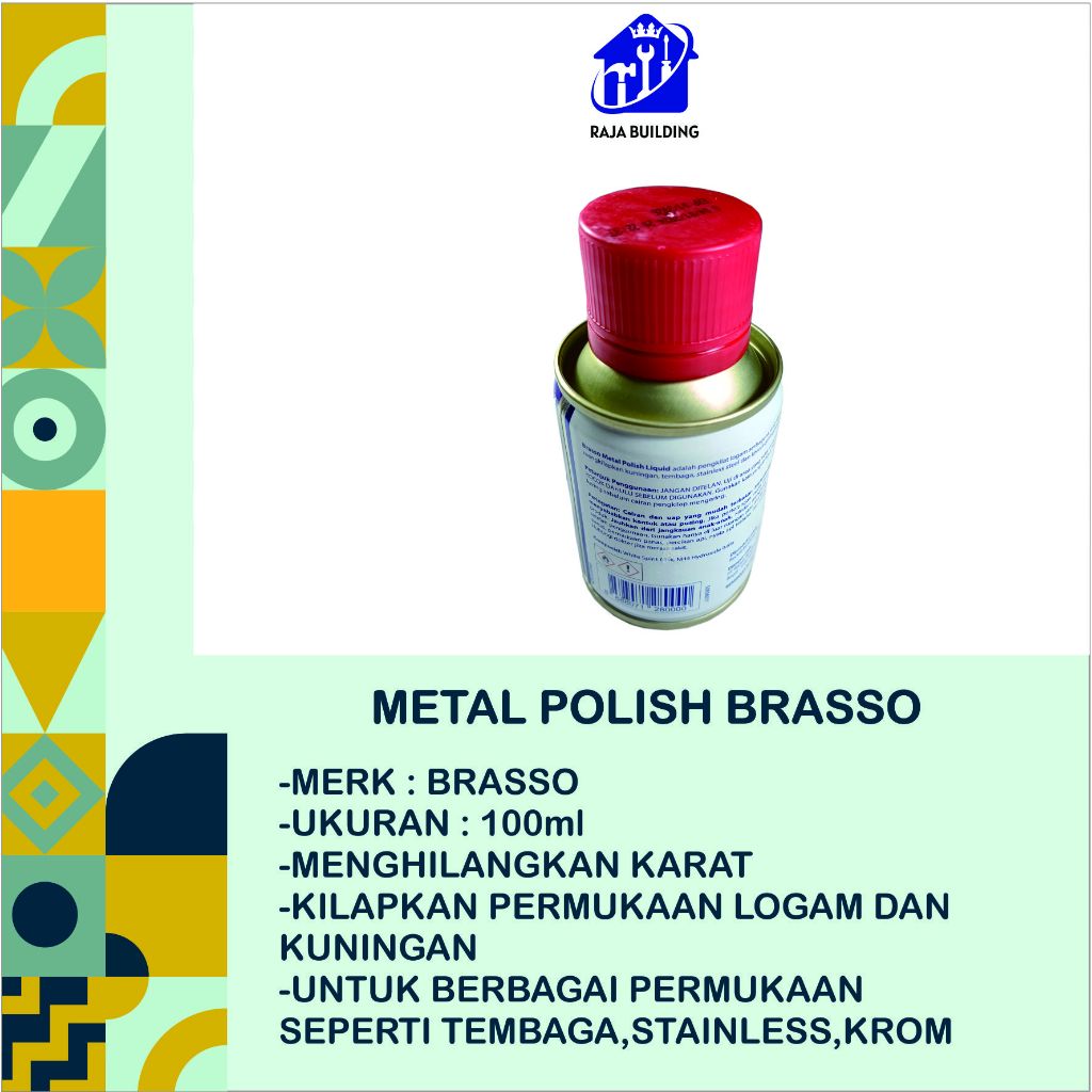 Jual BRASSO METAL POLISH 100ML / PENGKILAP LOGAM/METAL POLISH/ | Shopee ...
