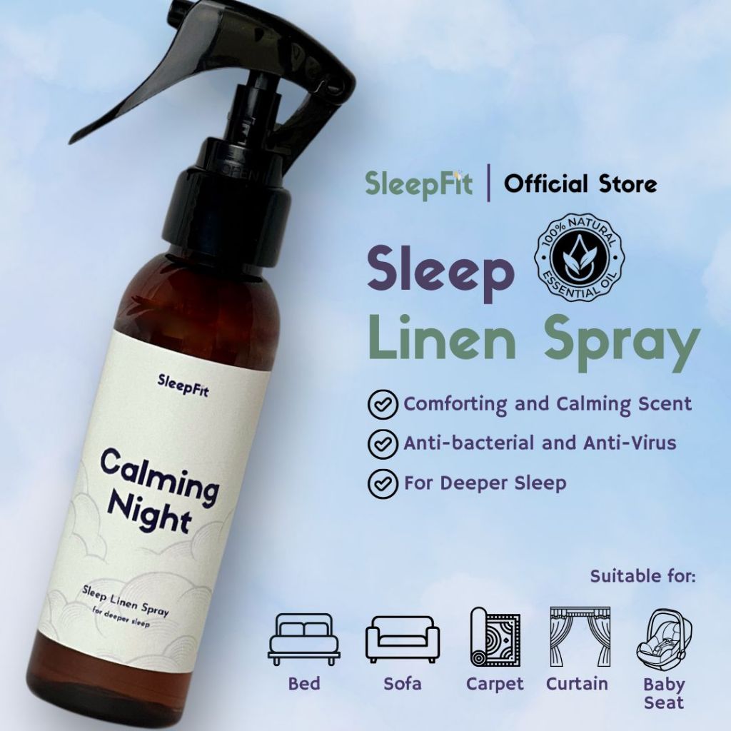 Jual SleepFit - Sleep Linen Spray Anti Bakteri & Tungau - Calming Night ...