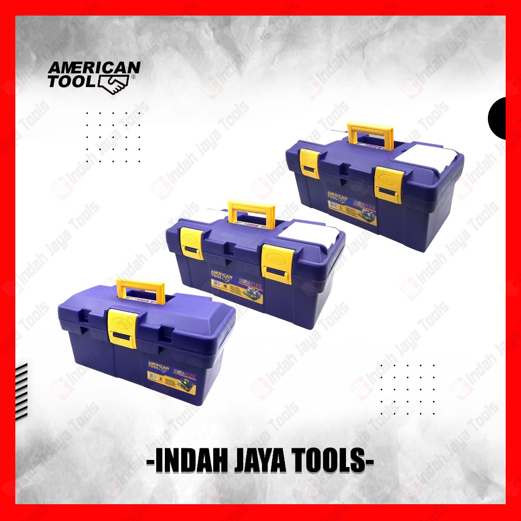 Jual AMERICAN TOOL DURAFLEX Toolbox PLASTIK Tool Box Kit - Kotak Tempat ...