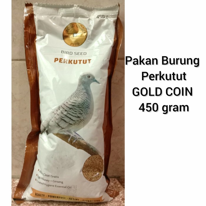 Jual Pakan Burung Perkutut Gold Coin 450 gram Makanan Burung | Shopee ...