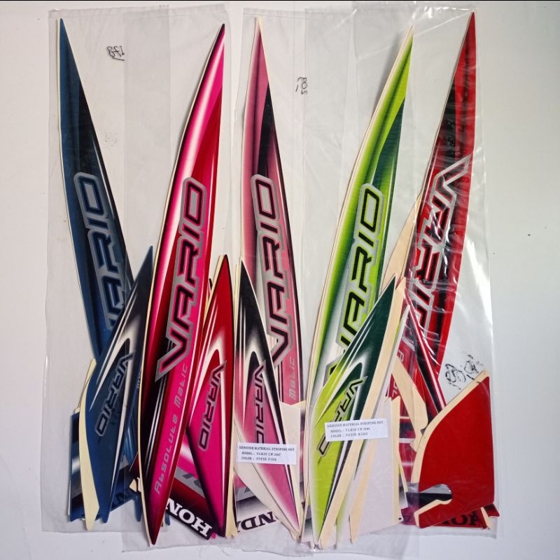 Jual Stiker Striping Sticker Motor Honda Vario Cw 110 Karbu 2007 2008 ...