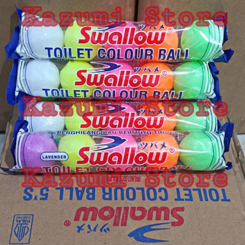 Jual Kamper Swallow Toilet Colour Ball 200gr isi 5 bola | Kamper ...
