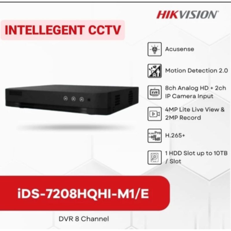 Jual HIKVISION Intelligent CCTV iDS-7208HQHI-M1/E DVR 8 Channel ...