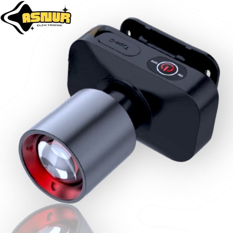 Jual AOKI SENTER KEPALA ZOOM SUPER TERANG LED 60W RECHARGEABLE USB TYPE C SENTER KEPALA ZOOM ...