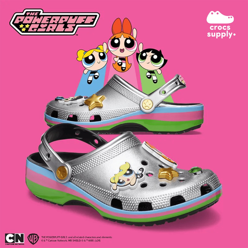 Jual CROCS - The Powerpuff Girls Classic Clog | Shopee Indonesia