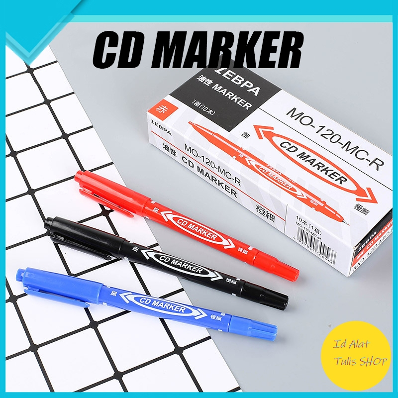 Jual Spidol dual tip/Spidol Double Marker Pena penanda berbasis air ...