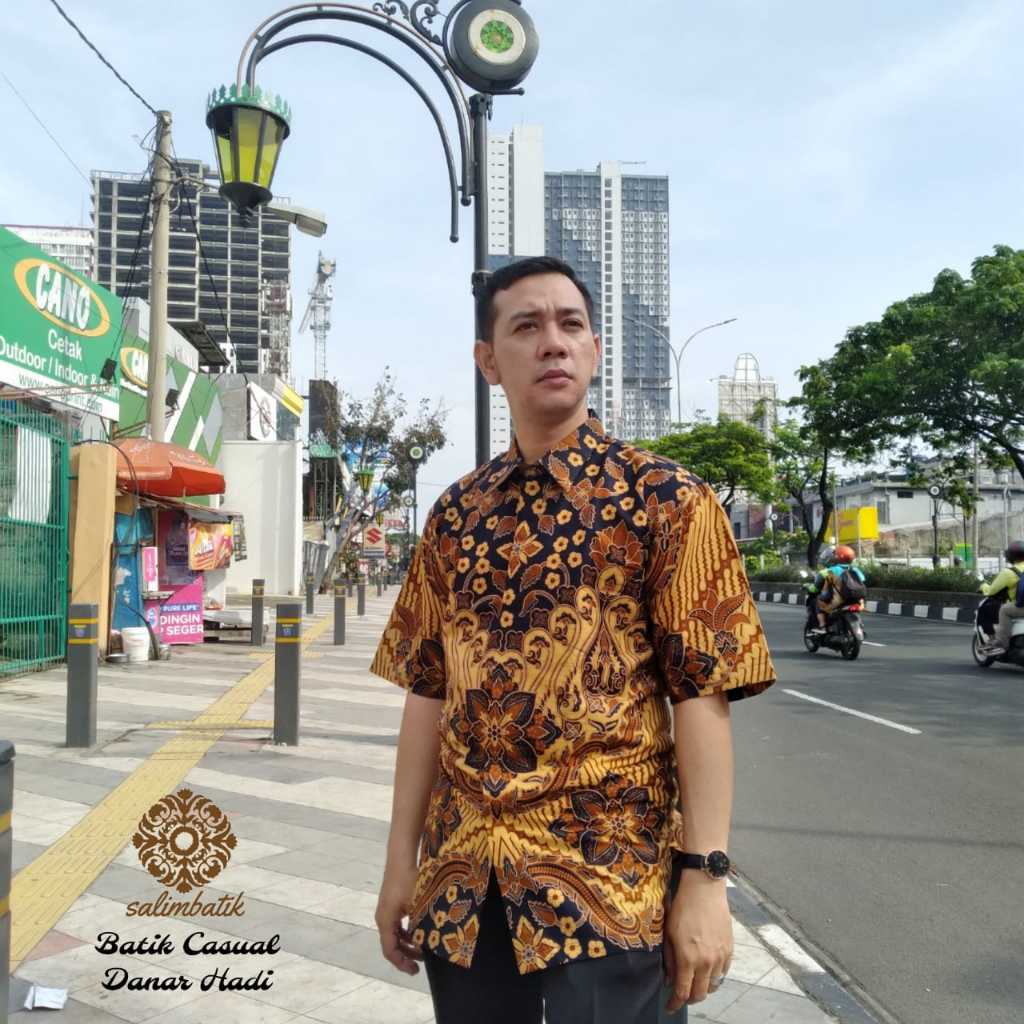 Jual Baju Hem Batik Danar Hadi Solo Motif Bagus | Shopee Indonesia
