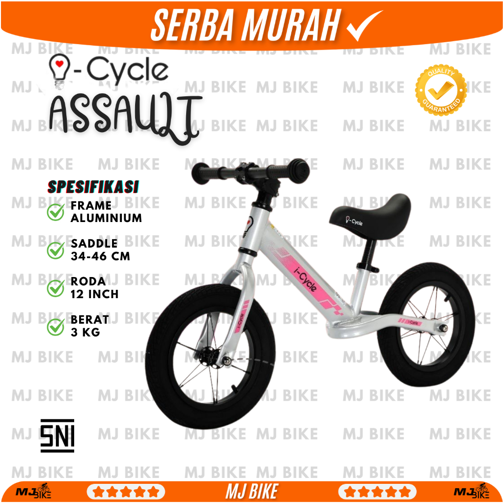 Jual Pushbike Icycle Assault / SLIDE / ANNEX Alloy Balance Bike Push ...