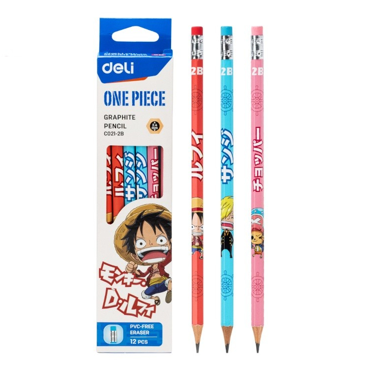 Jual Deli EC021-2B One Piece Graphit Pencil / Pensil Kayu Grafit 2B ...