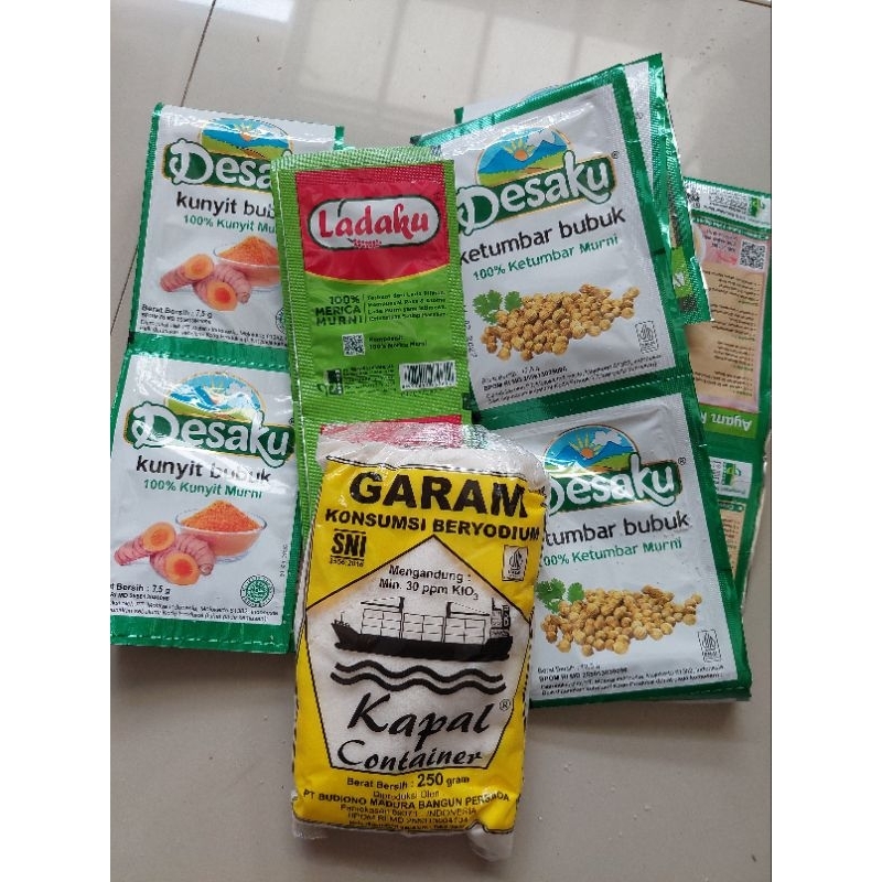 Jual Paket bumbu masak 6 sachet Desaku kunyit+6 sachet desaku ketumbar+ ...