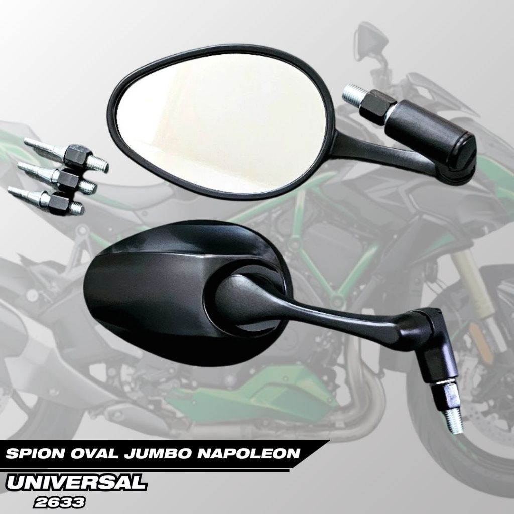 Jual Spion Oval Jumbo Napoleon Style Rear Mirror Full Cnc universal ...