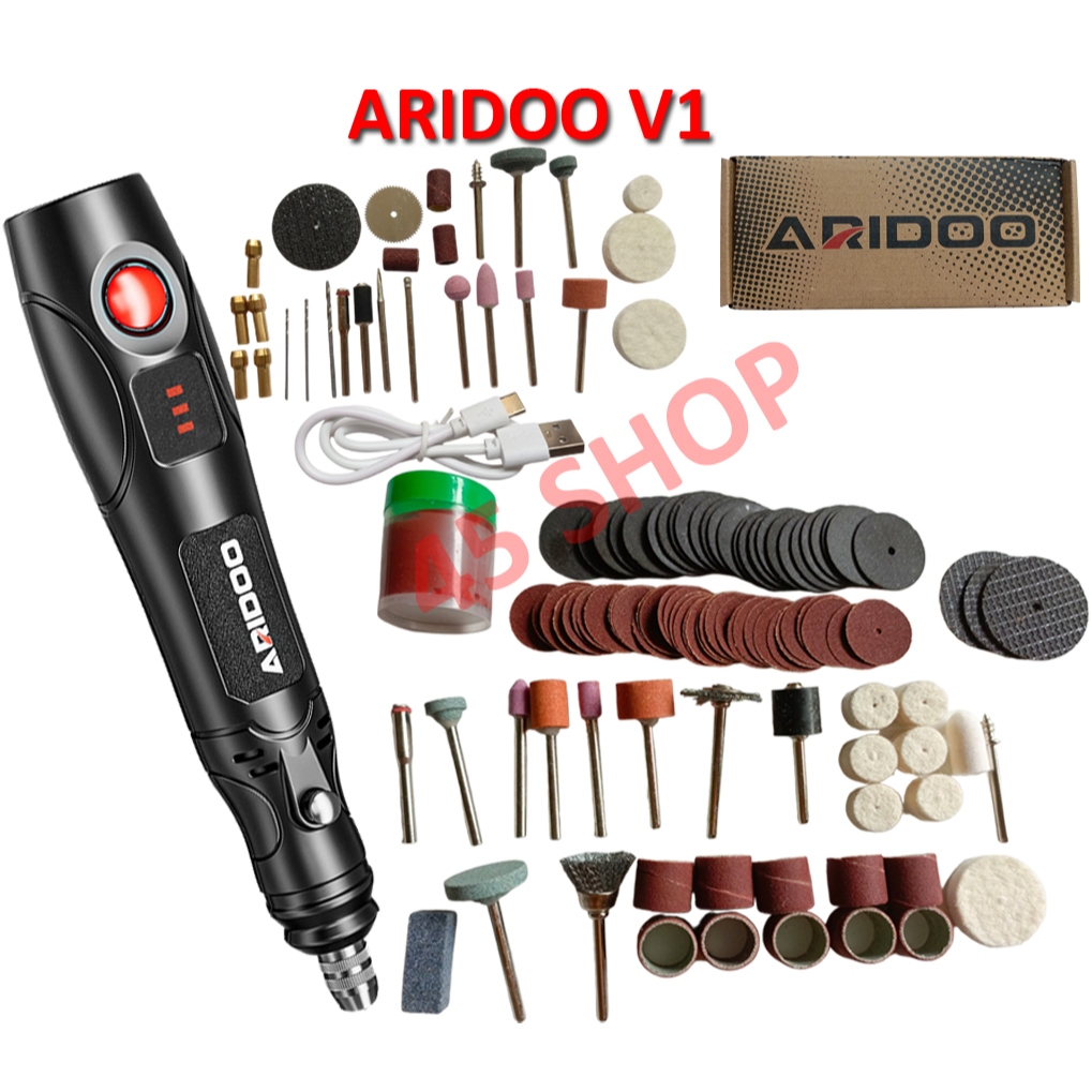 Jual Aridoo Bor Mini Cas 3.7V DC Charger 5000 -20000RPM Drill Electric ...