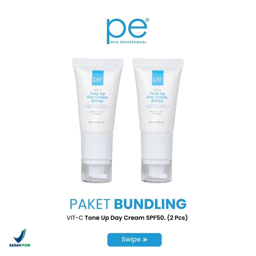 Jual [ 2 Pcs ] PE Skinpro Sunscreen - Tone Up Day Cream SPF50 25 ml ...