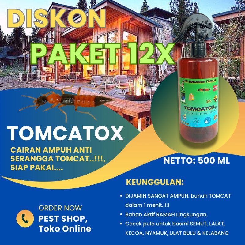 Jual TOMCATOX PAKET 12 Botol 500 ml, Ada Potongan Harga, AMPUH, TUNTAS ...