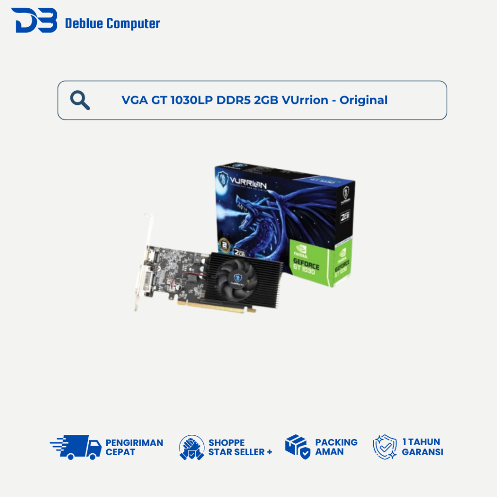 Jual VGA GT 1030LP DDR5 2GB VUrrion - Original Garansi 2 Tahun | Shopee ...