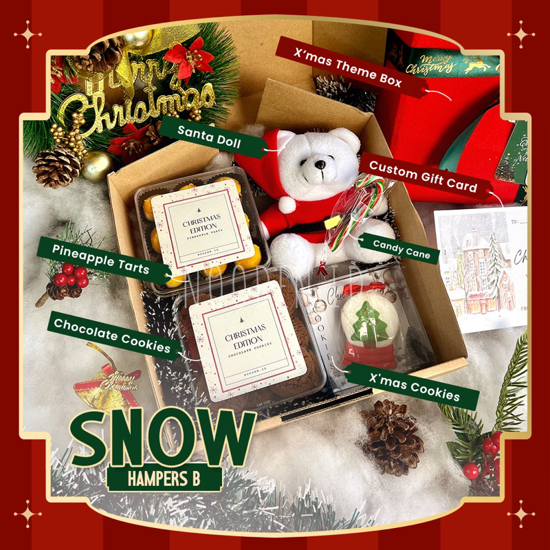 Jual [SIAP KIRIM] HAMPERS NATAL COOKIES 2024 | Gift Box Natal dan Tahun ...