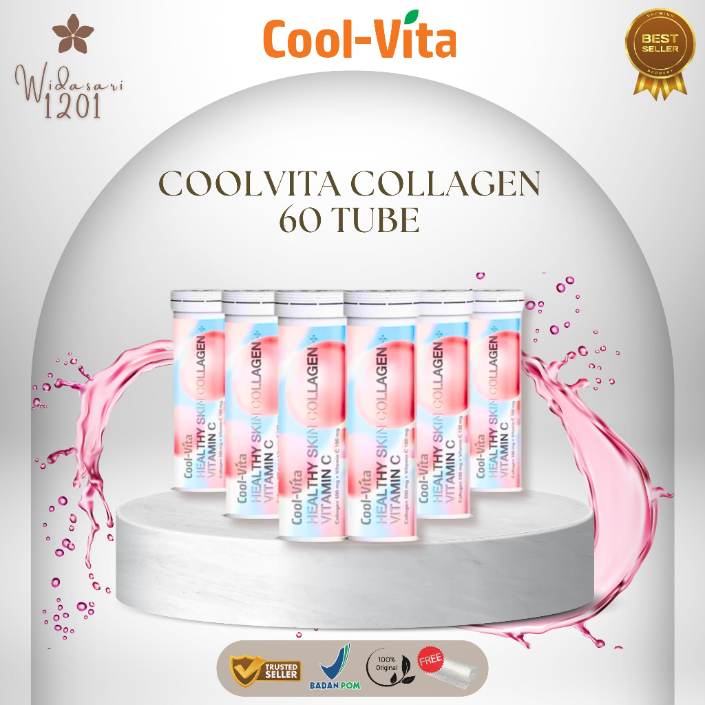 Jual Coolvita Collagen 6 Botol (60 Tablet) Effervescent - Colagen Cool ...