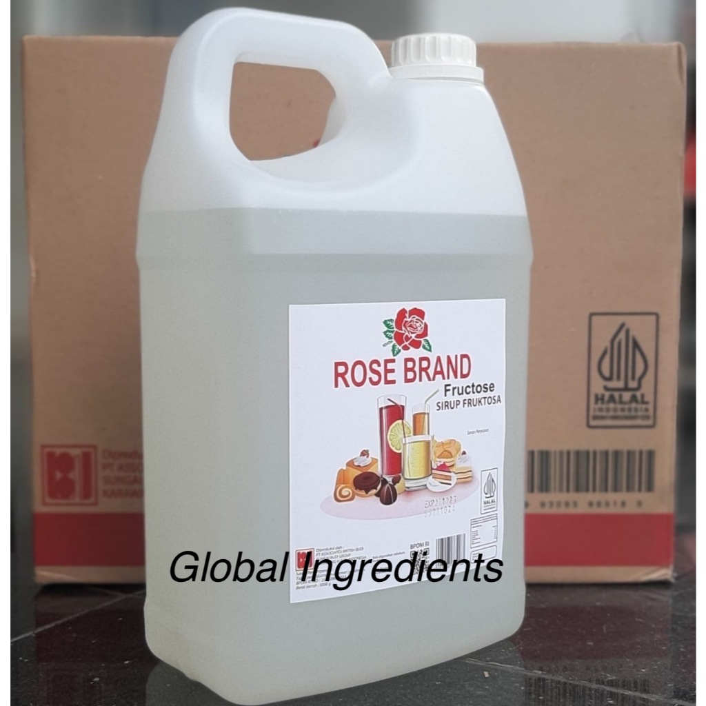 Jual Fructose Fruktosa Gula Cair Rose Brand ORI Kemasan 5 KG | Shopee ...
