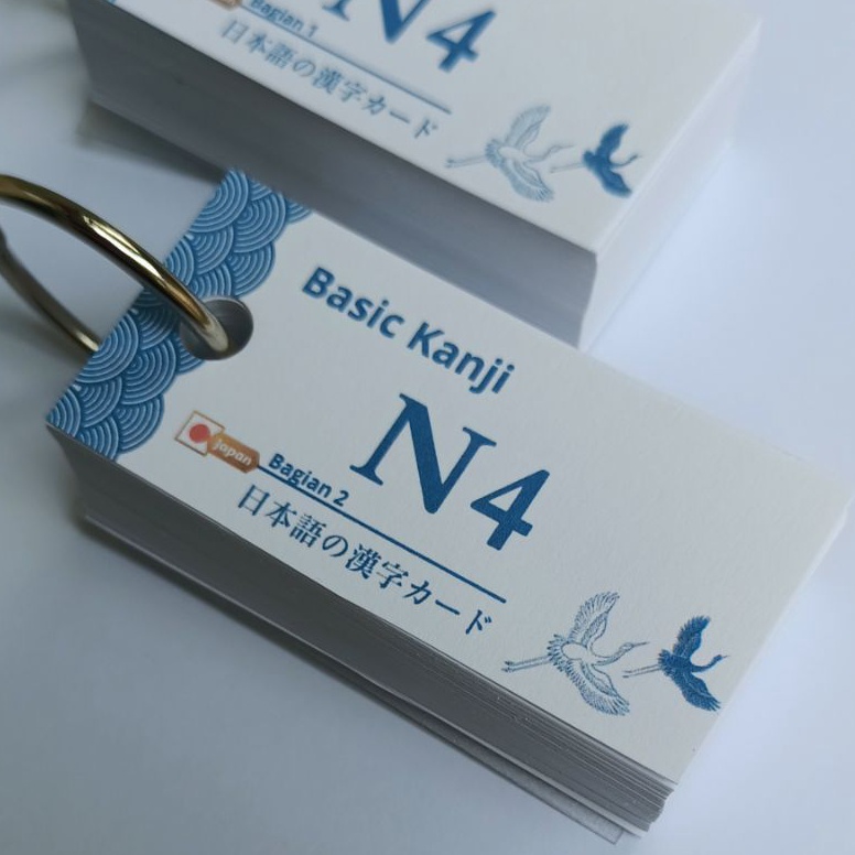Jual KODE Y99B flashcard Basic kanji bahasa jepang level N4 | Shopee ...