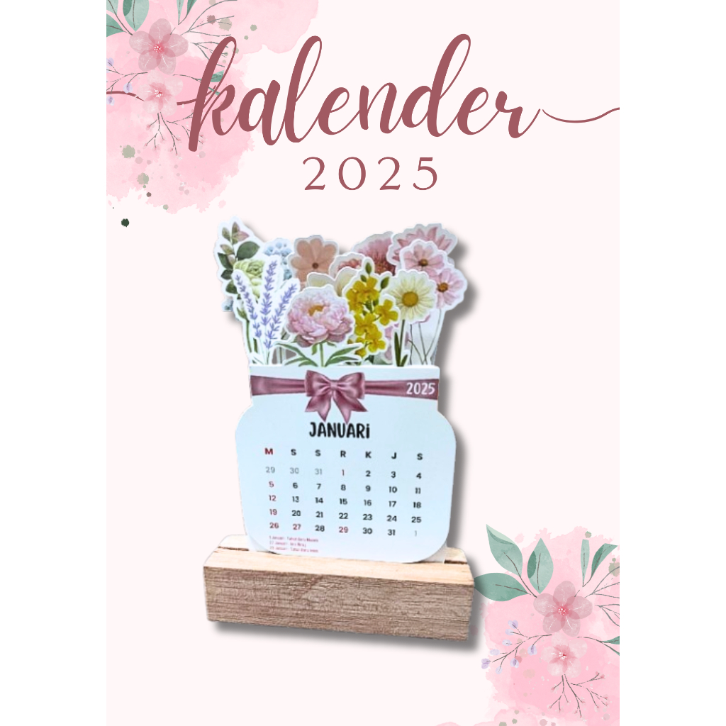 Jual Kalender Flower Bunga 2025 Aesthetic Bloomy Calender | Shopee ...