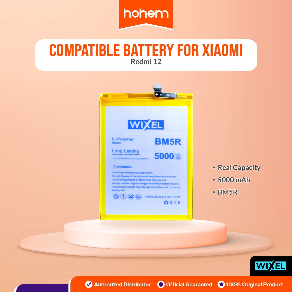 Jual WIXEL Baterai BM5R XiaoMi Redmi 12 / Poco M6 Pro 5G Double Power ...