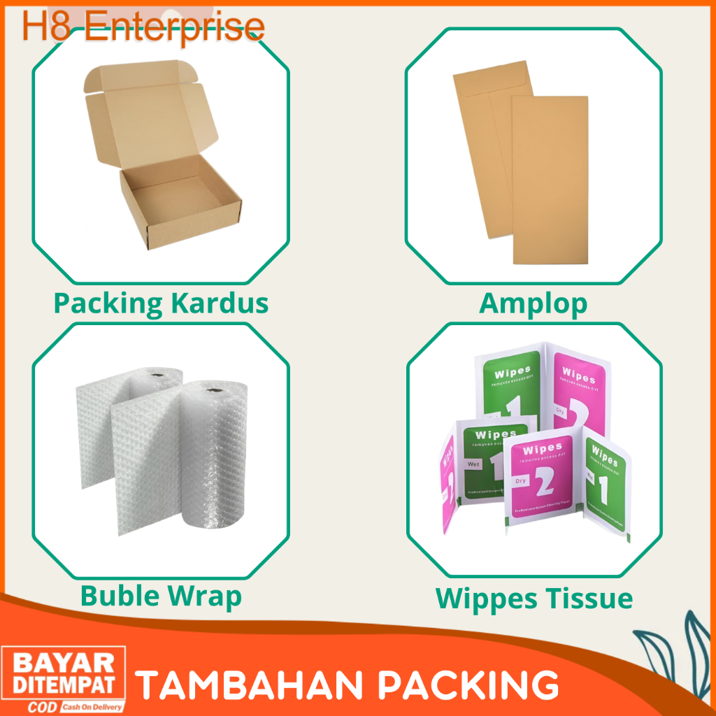Jual Tambahan Packing kardus + Amplop + Buble wrap + Wippes Tissue ...