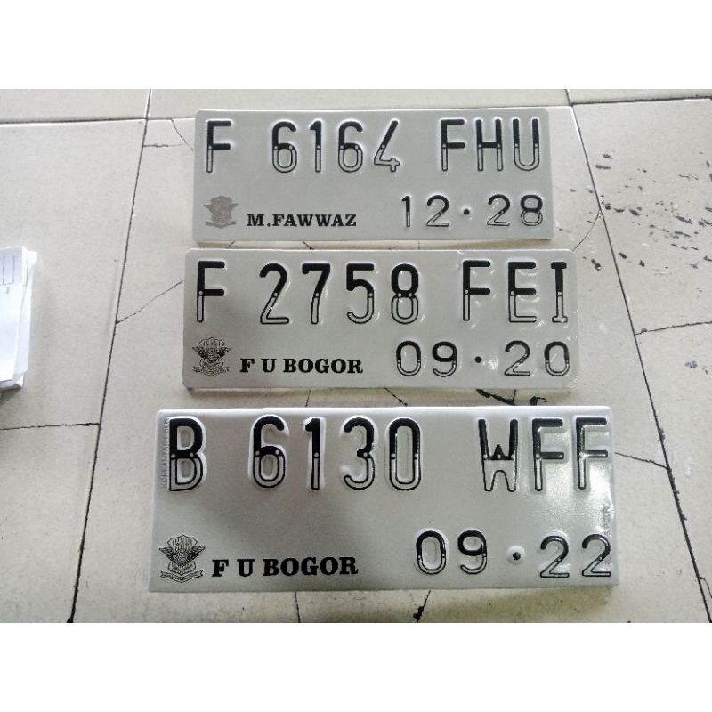 Jual cetak angka plat nomor motor baut tanam lipat angka variasi ...