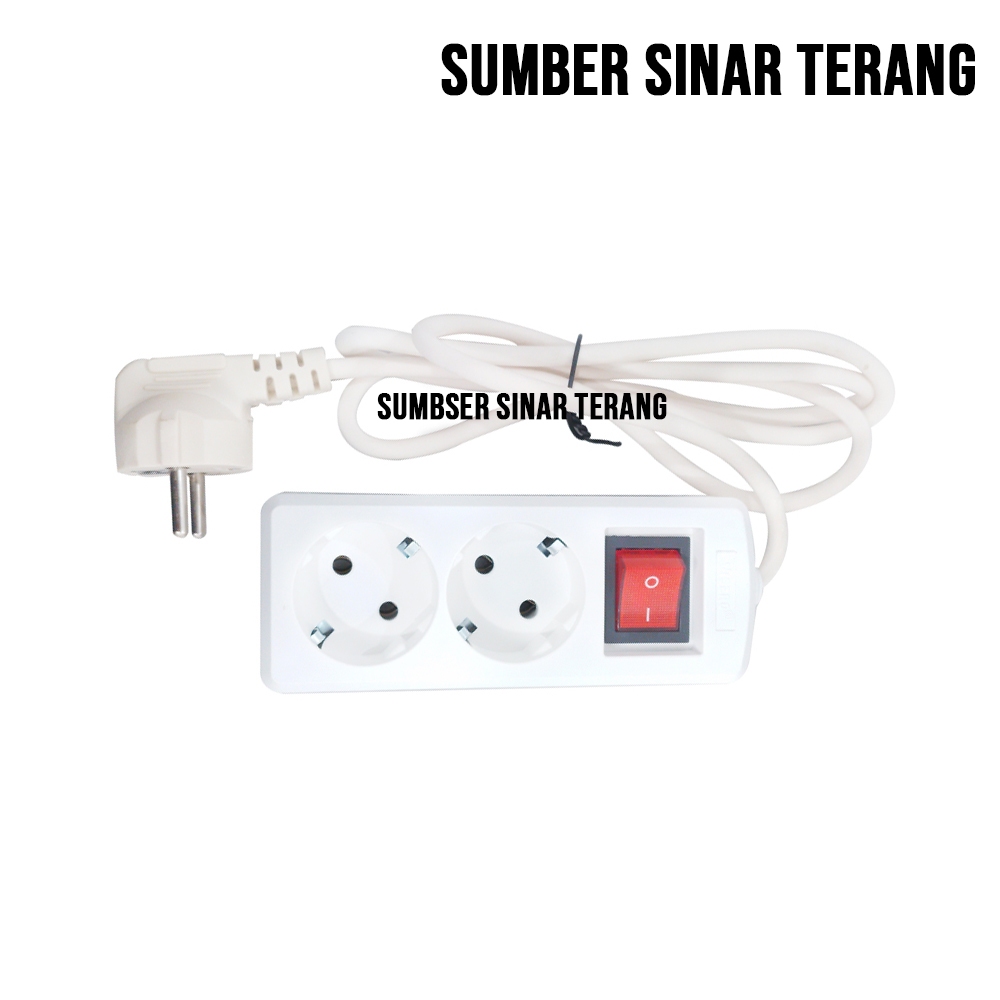 Jual Myvo Stop Kontak Kabel 2/3/4/5 Lubang Panjang Putih Arde Kuningan ...