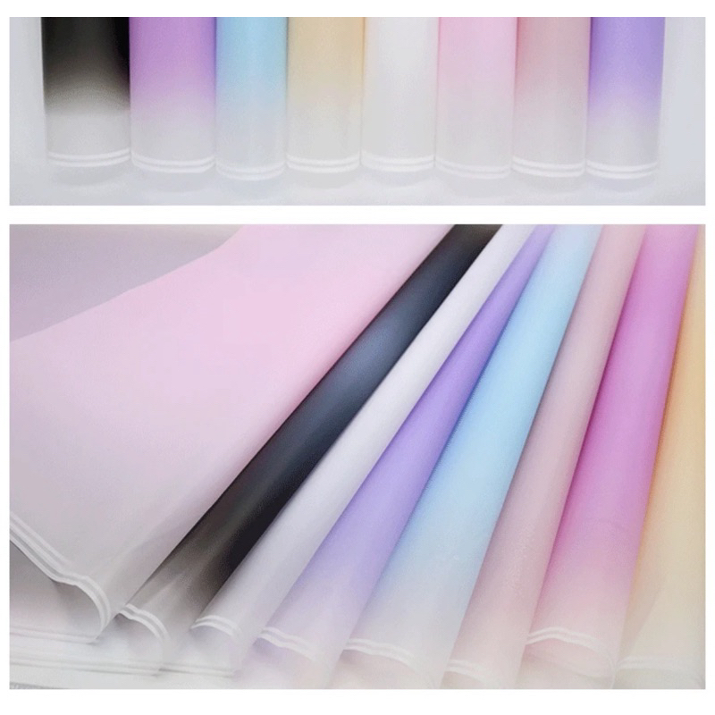 Jual (5 Lembar) Kertas wrapping gradasi kertas buket bunga | Shopee ...