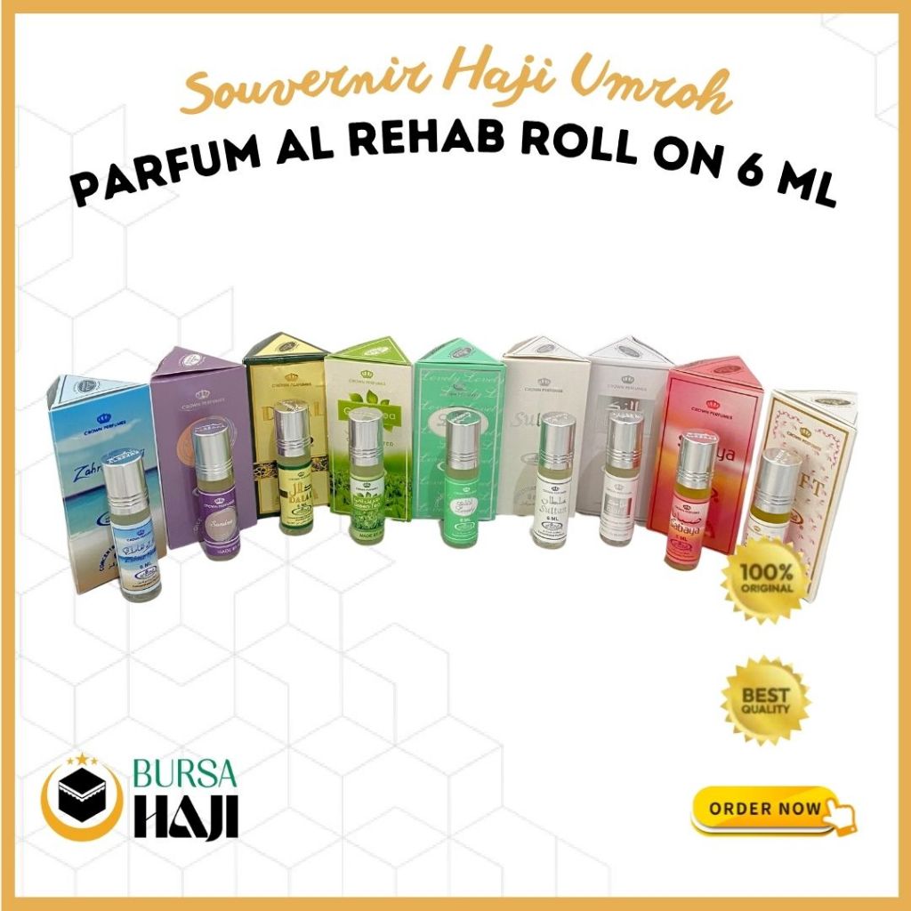 Jual AL REHAB PARFUM ORIGINAL SAUDI ARABIA ROLL ON 6ML/PARFUM ARAB ASLI ...