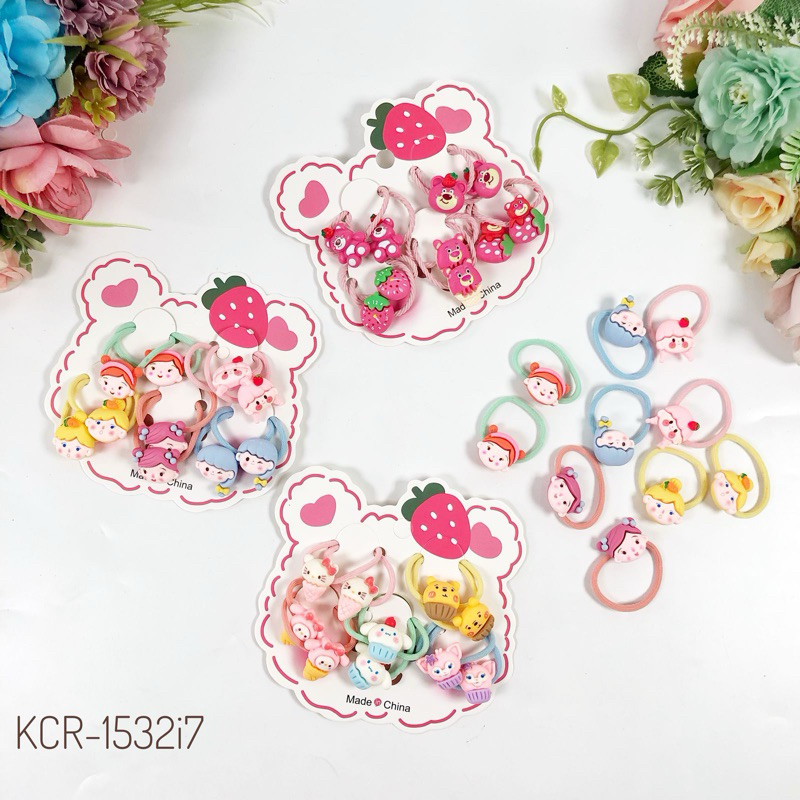 Jual KUNCIR KARET ACC 5 SET ACC MIX|KUNCIR ANAK LUCU | Shopee Indonesia