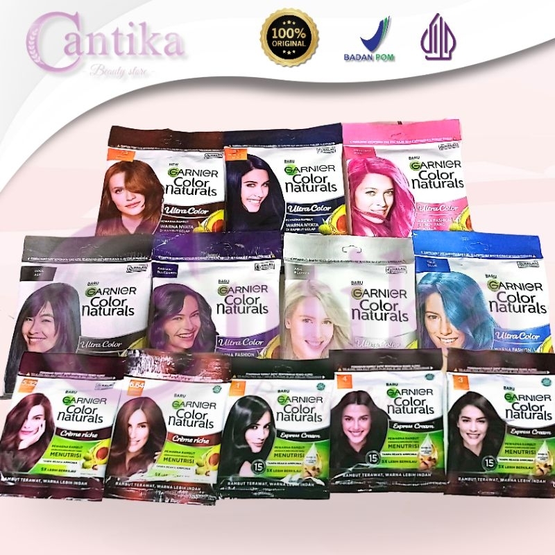 Jual GARNIER color natural & ultra color semir rambut | Shopee Indonesia