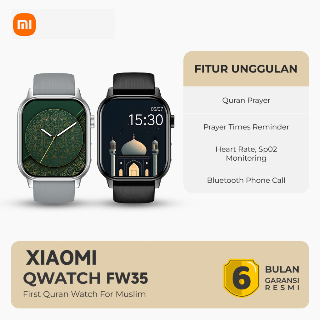 Jual XIAOMI Quran SmartWatch | Adzan Reminder | Al-Qur'an | Tasbih ...